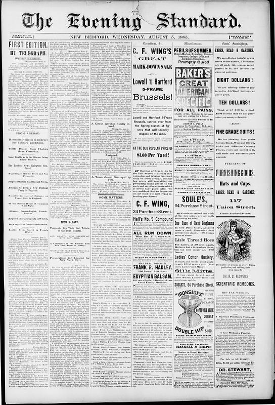 Evening Standard. August 05, 1885 - Digital Commonwealth