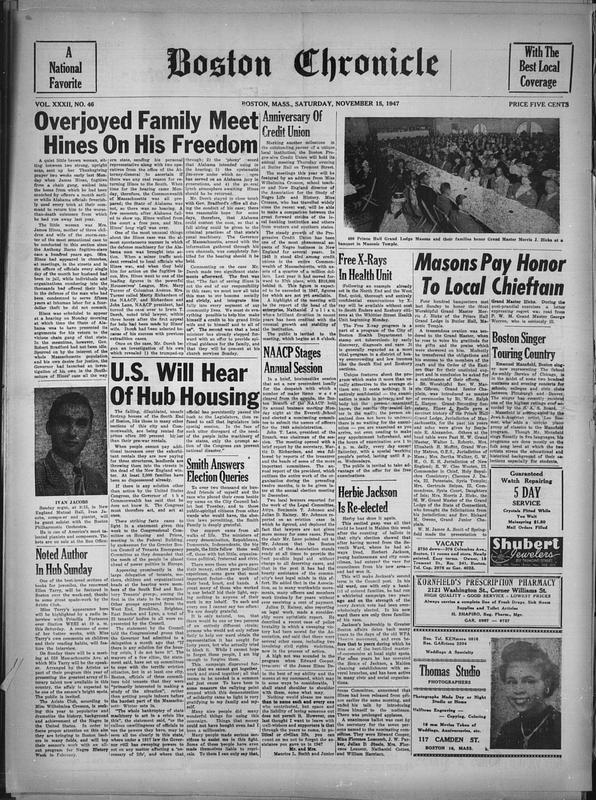 Boston Chronicle. November 15, 1947 - Digital Commonwealth