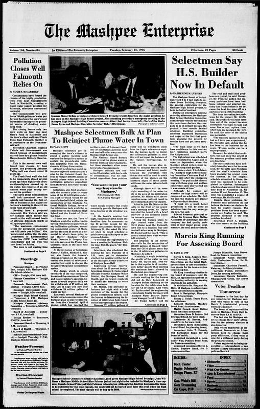 The Mashpee Enterprise. February 13, 1996 - Digital Commonwealth