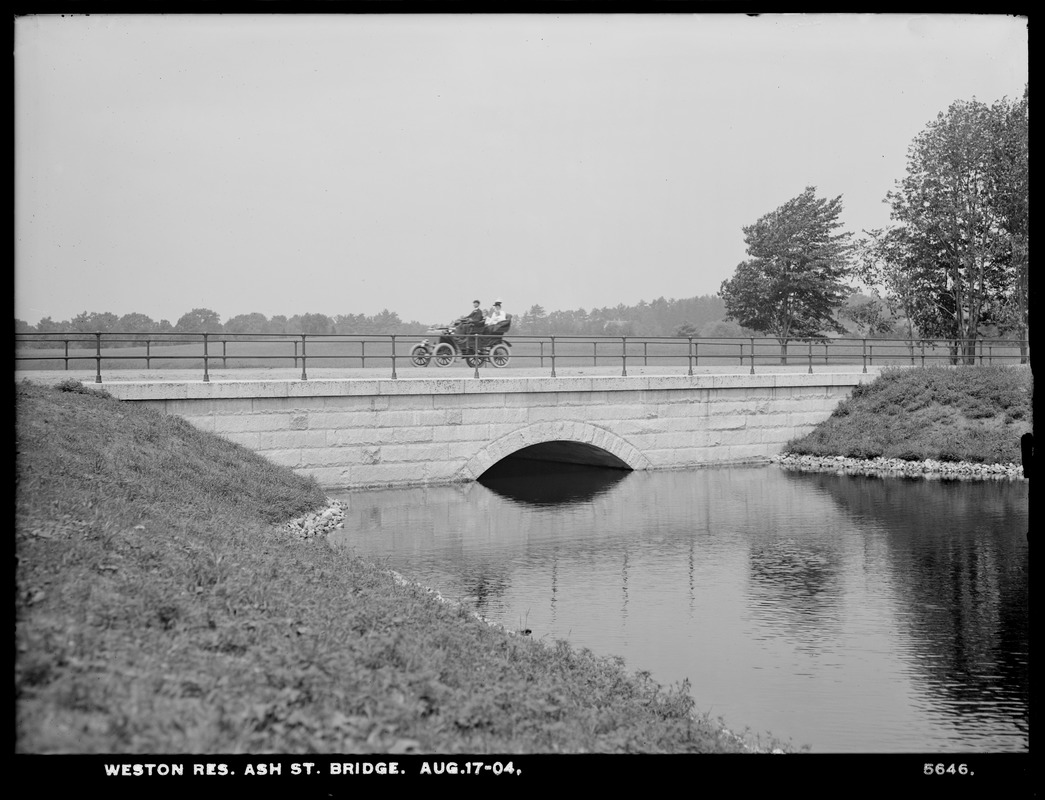 Weston Aqueduct, Ash Street Bridge, Weston, Mass., Aug. 17, 1904 ...