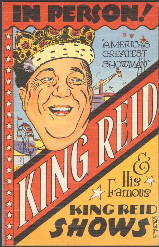 In person! King Reid & his famous King Reid shows - Digital Commonwealth