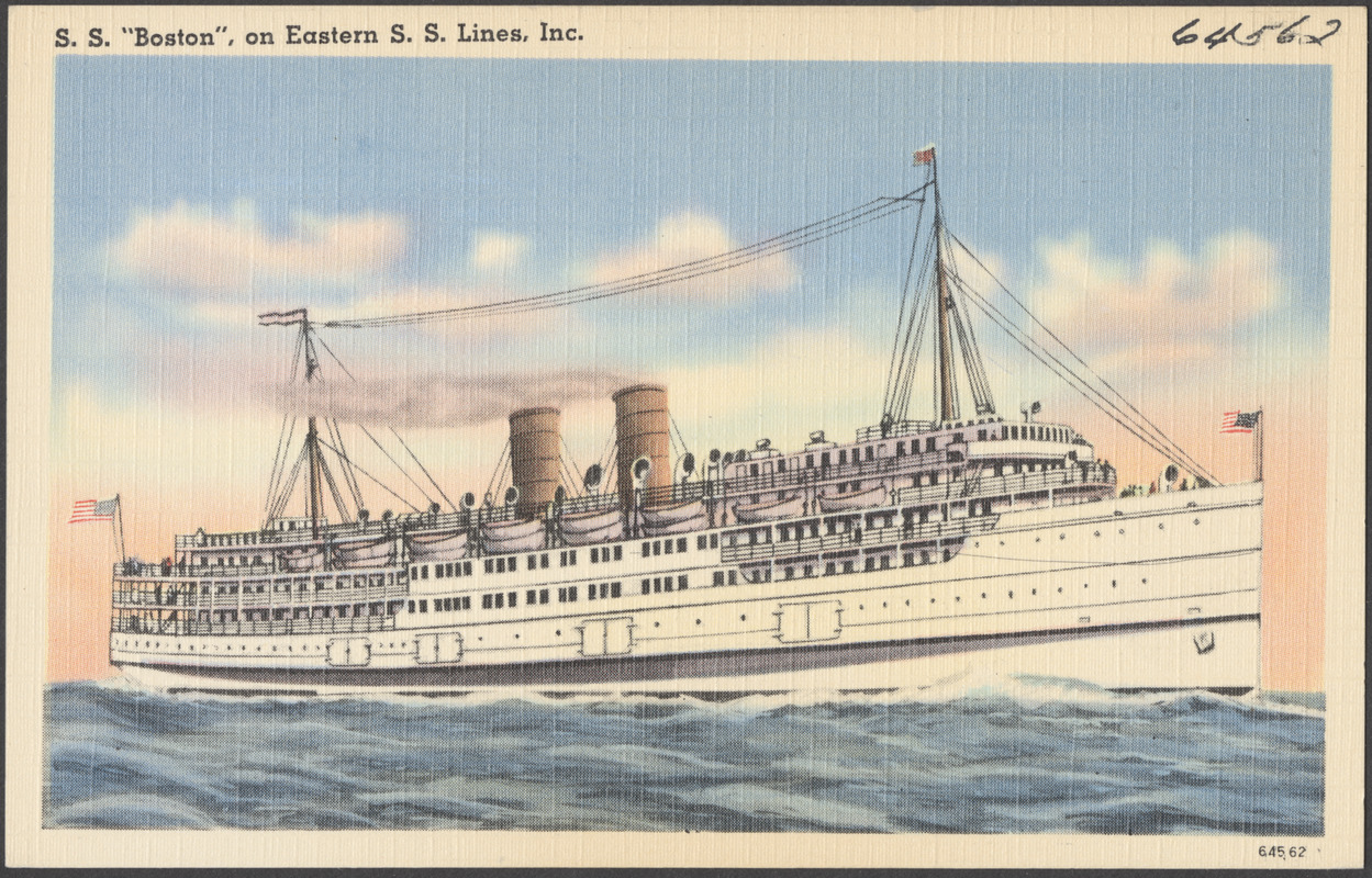 S. S. "Boston," on Eastern S. S. Lines, Inc. - Digital Commonwealth