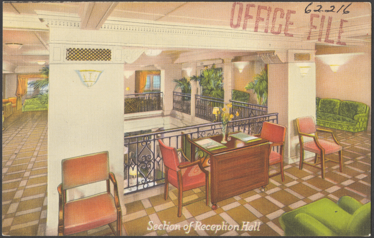 Section of reception hall - Digital Commonwealth