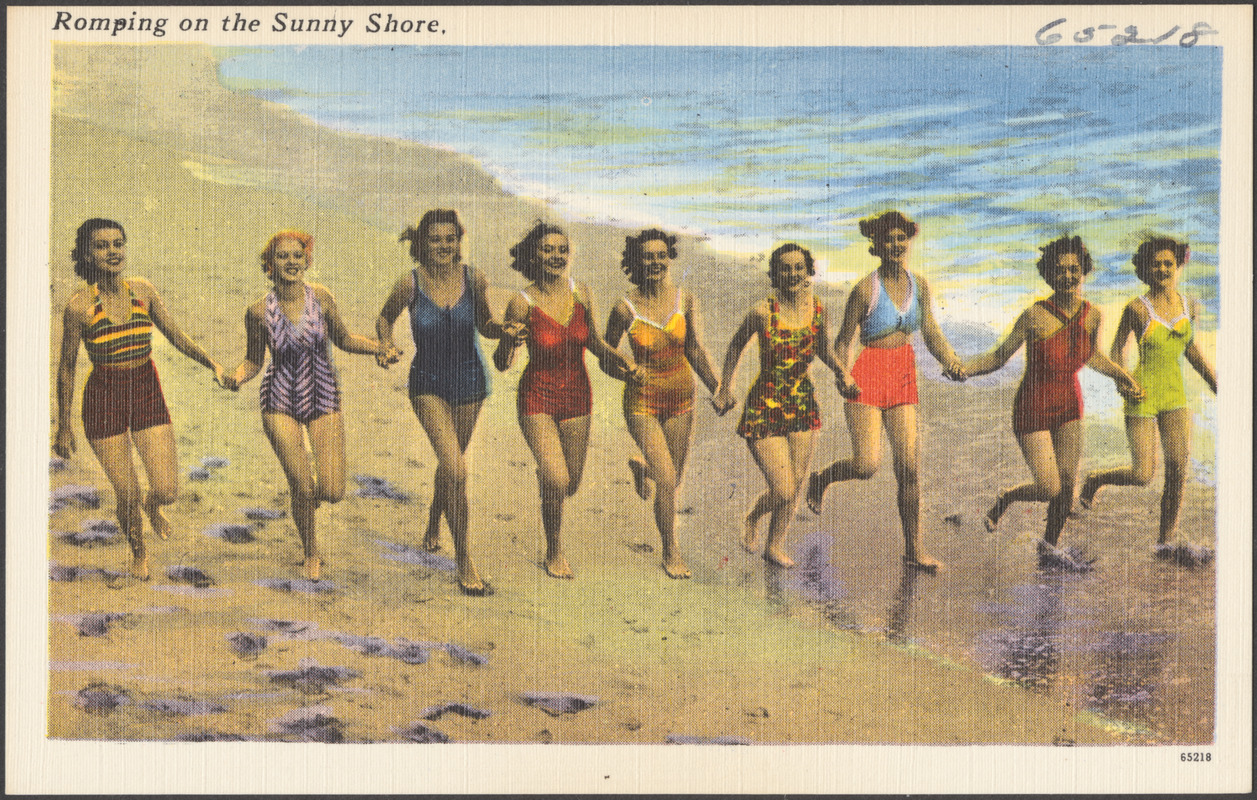 Romping on the sunny shore - Digital Commonwealth