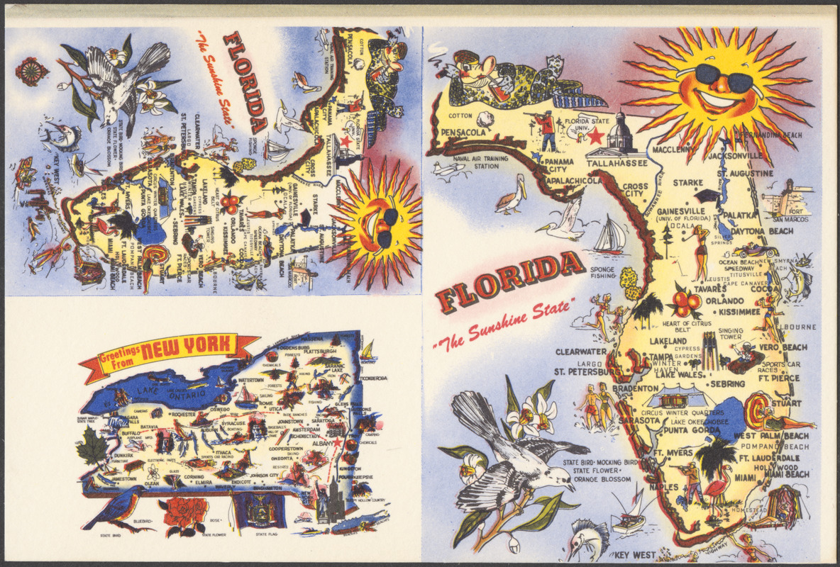 Florida, the sunshine state. Greetings from New York - Digital Commonwealth