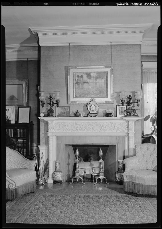 Stephen Phillips House, Salem, fireplace - Digital Commonwealth