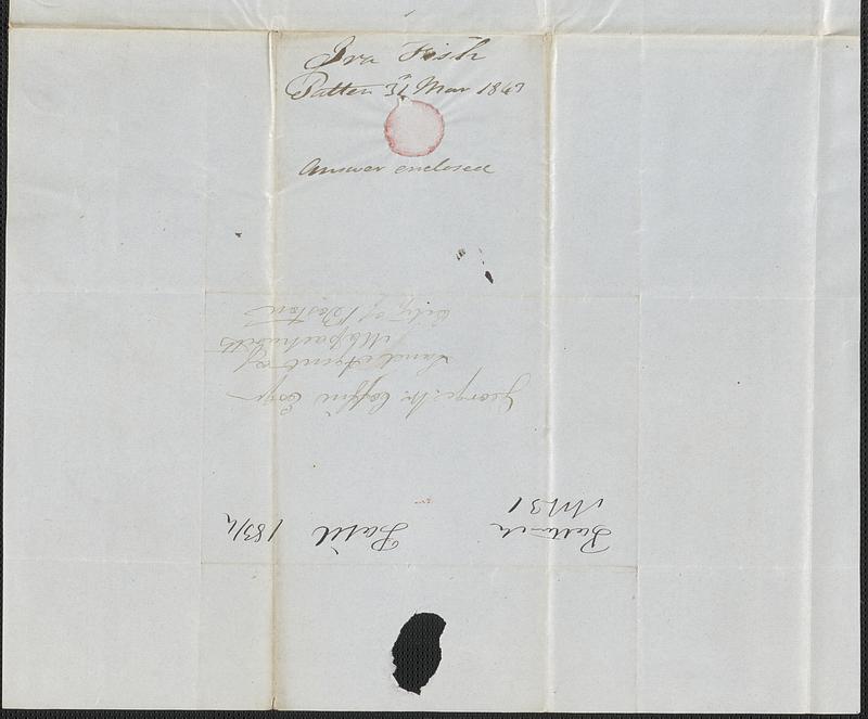 Ira Fish to George Coffin, 31 March 1843 - Digital Commonwealth