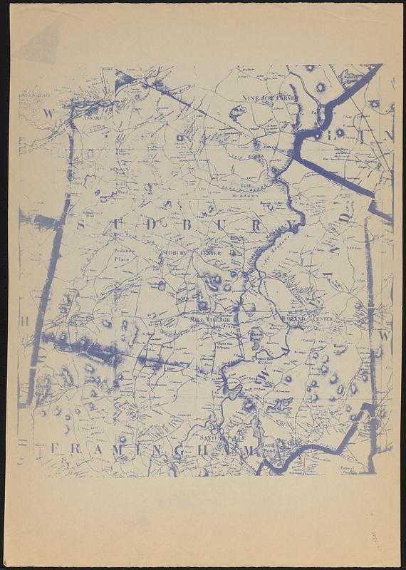 Map of Sudbury and Wayland - Digital Commonwealth