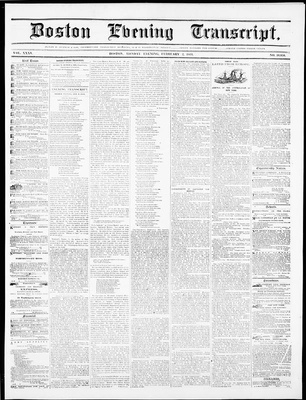 Boston Evening Transcript - Digital Commonwealth