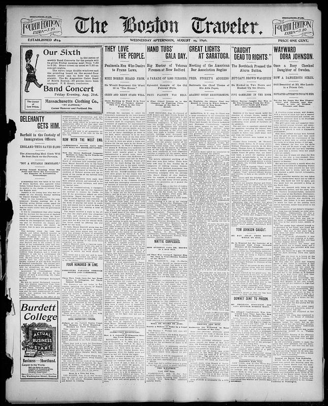 The Boston Traveler. August 19, 1896 - Digital Commonwealth