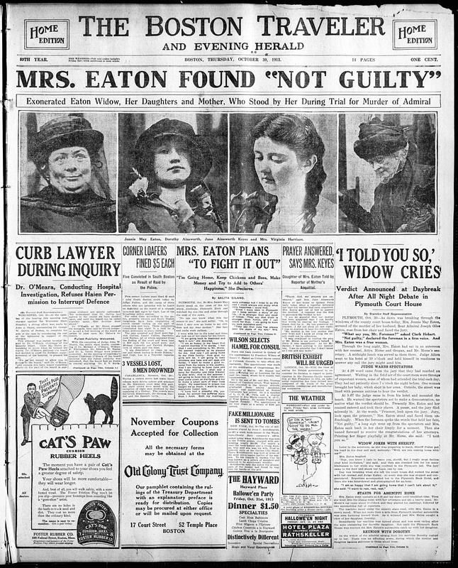 Boston Traveler and Evening Herald. October 30, 1913 - Digital Commonwealth