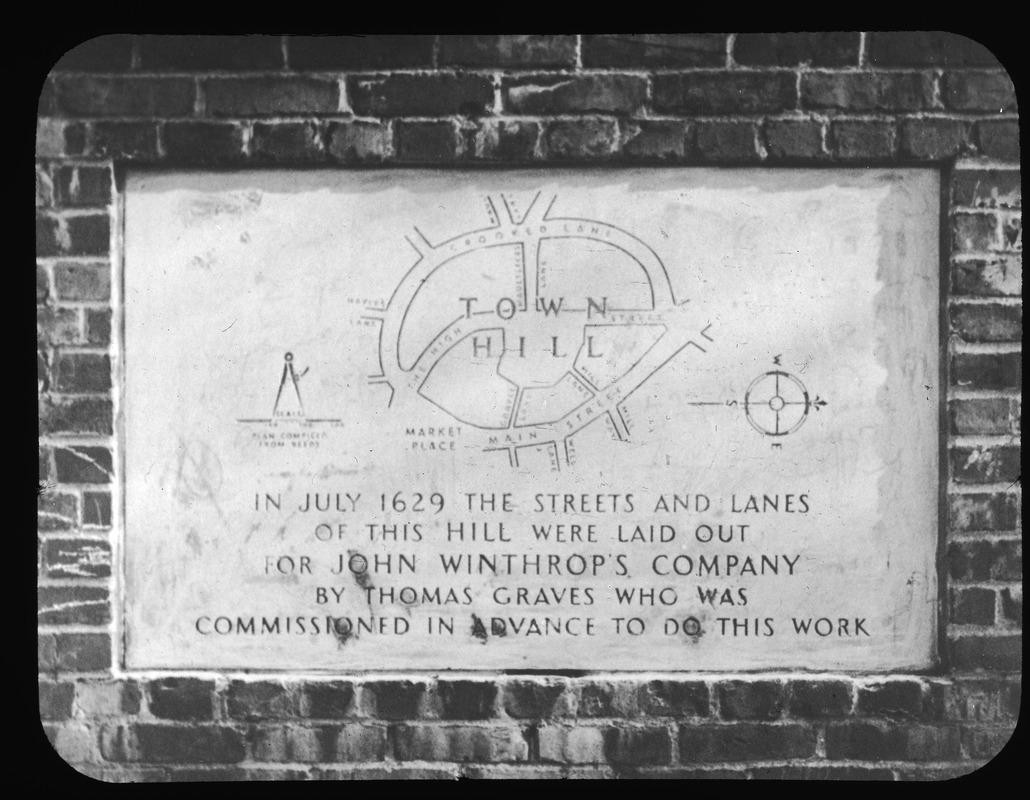 Tablet showing map of Town Hill - Digital Commonwealth