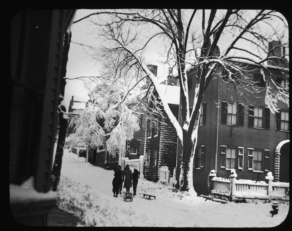 Getchell house in winter - Digital Commonwealth