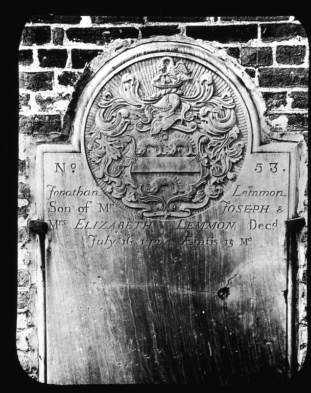 Tomb #53 of Jonathan Lemmon in Phipps Street Burial Ground - Digital ...