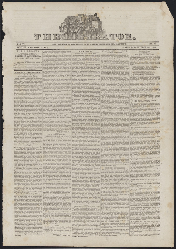 The Liberator. October 31, 1835 - Digital Commonwealth
