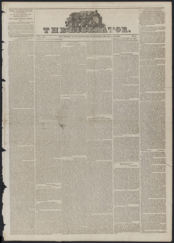 The Liberator. January 12, 1838 - Digital Commonwealth