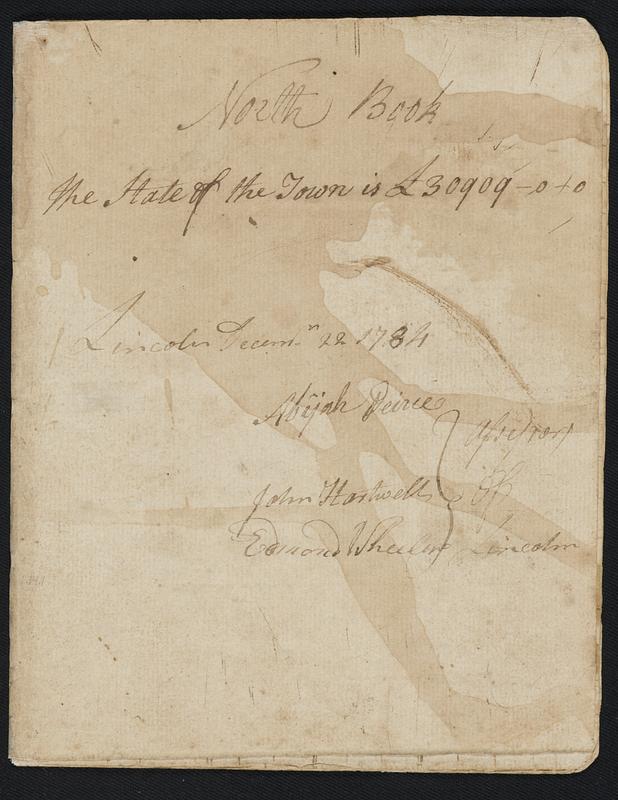 The north book, 1784 - Digital Commonwealth