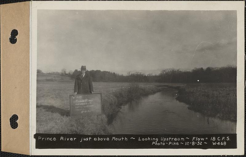 Prince River just above mouth, looking upstream, flow 18 cubic feet per ...