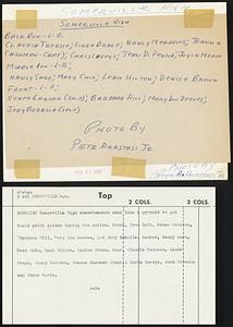 Bubbling Somerville High cheerleaders make like a pyramid to get their ...