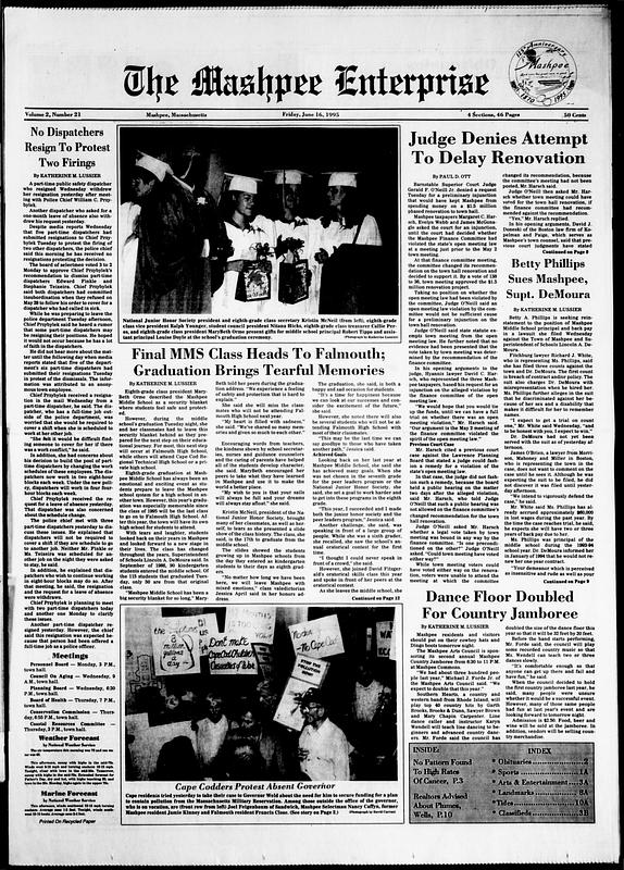 The Mashpee Enterprise. June 16, 1995 - Digital Commonwealth