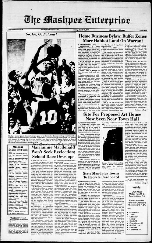 The Mashpee Enterprise. March 10, 2000 - Digital Commonwealth