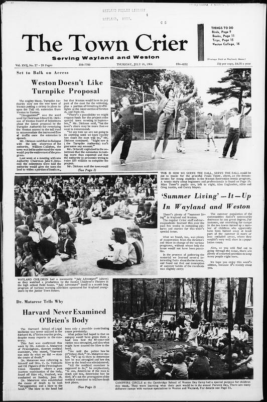 The Town Crier. July 16, 1964 - Digital Commonwealth