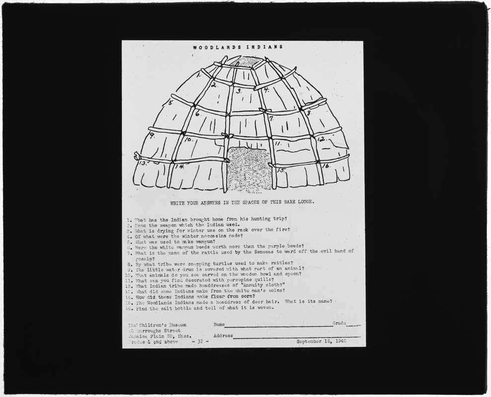 205 Museum Game Woodlands Indians - Digital Commonwealth