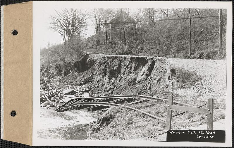 Ware River, washout on Boston and Maine Railroad, and Sullivan Road ...