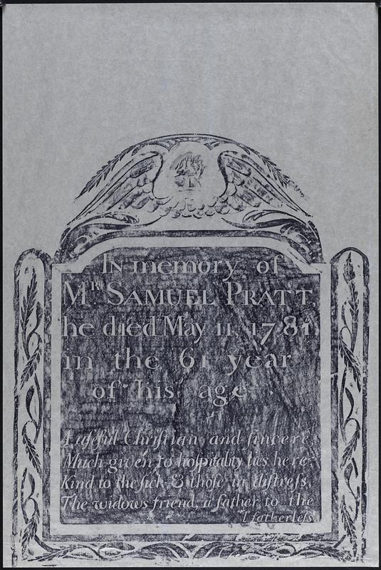 In memory of Mr. Samuel Pratt - Digital Commonwealth