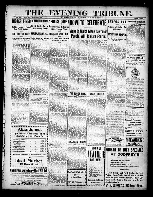 The Evening Tribune. July 02, 1902 - Digital Commonwealth