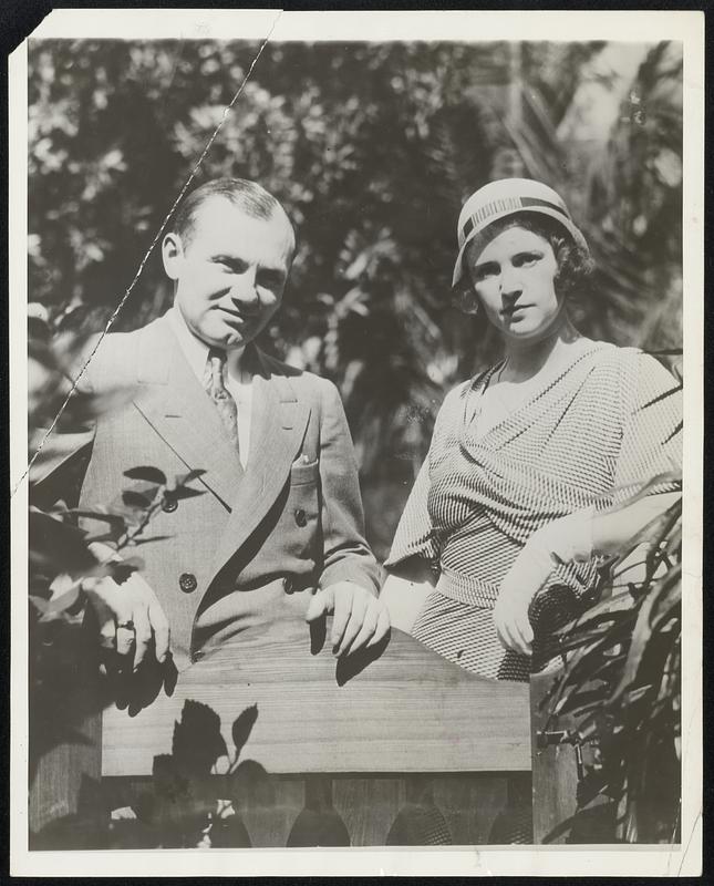 Earl Sande and His New Bride on Honeymoon Earl Sande, Premier Jockey ...