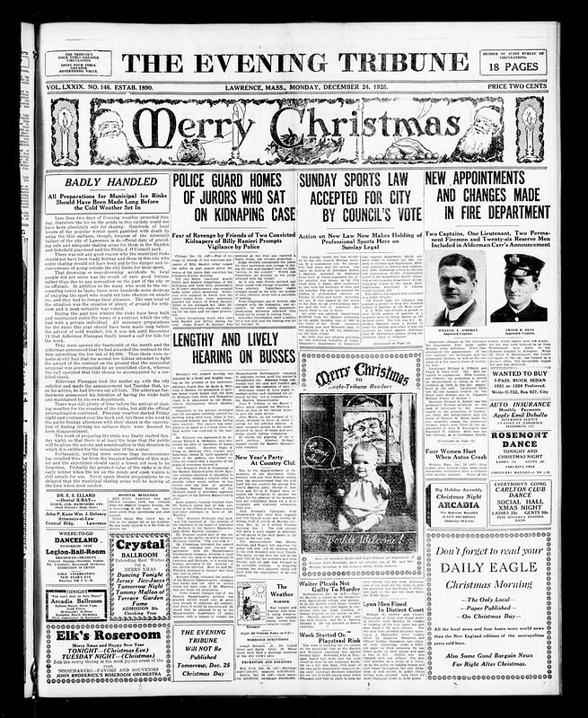 The Evening Tribune. December 24, 1928 - Digital Commonwealth