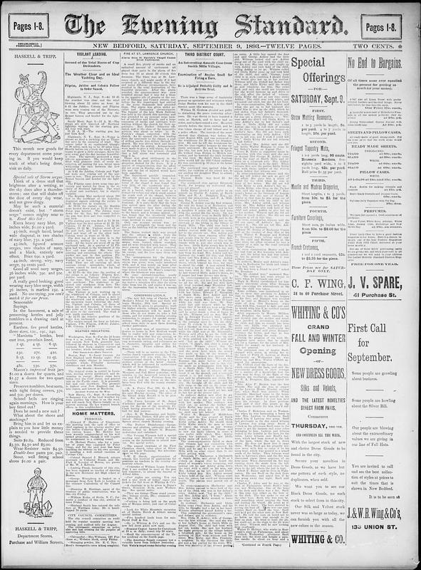 Evening Standard. September 09, 1893 - Digital Commonwealth