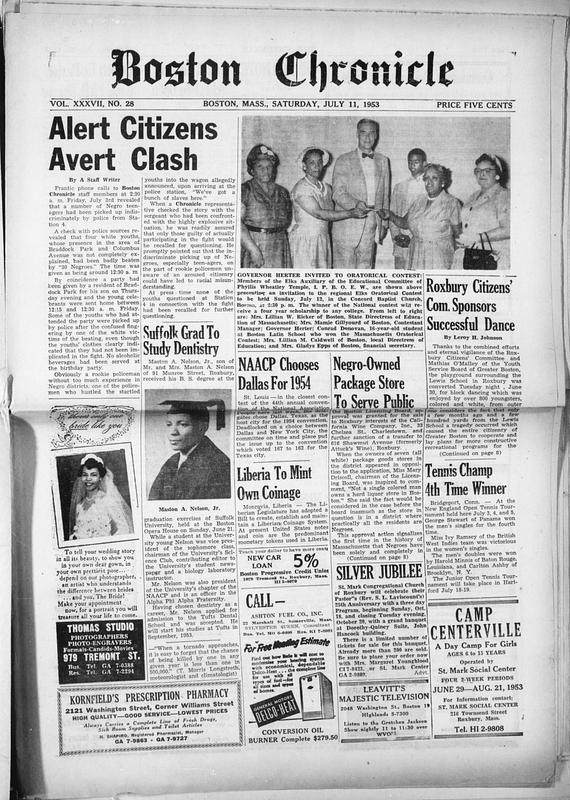 Boston Chronicle. July 11, 1953 - Digital Commonwealth
