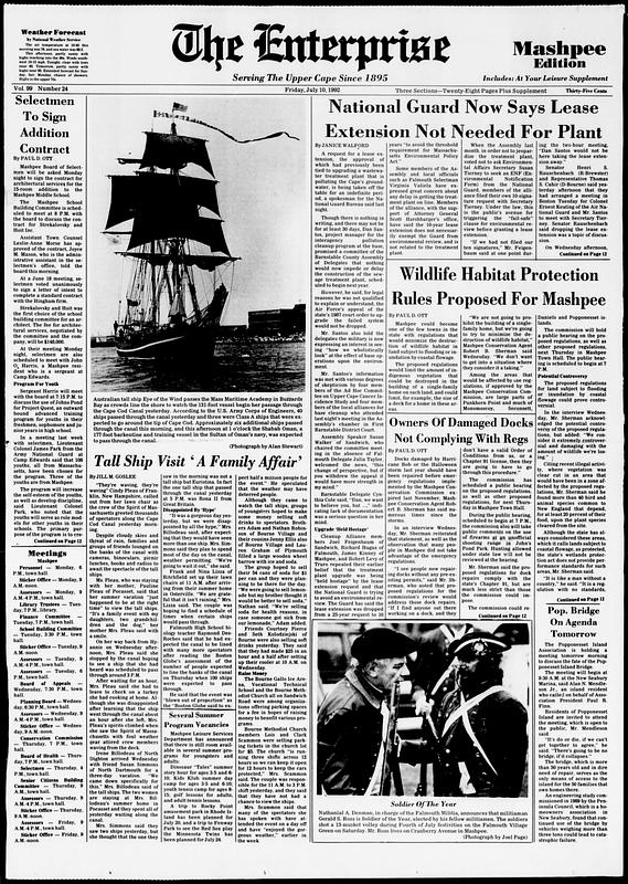 The Mashpee Enterprise. July 10, 1992 - Digital Commonwealth