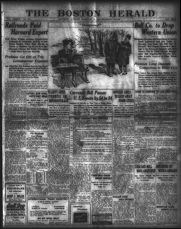 The Boston Herald. December 20, 1913 - Digital Commonwealth