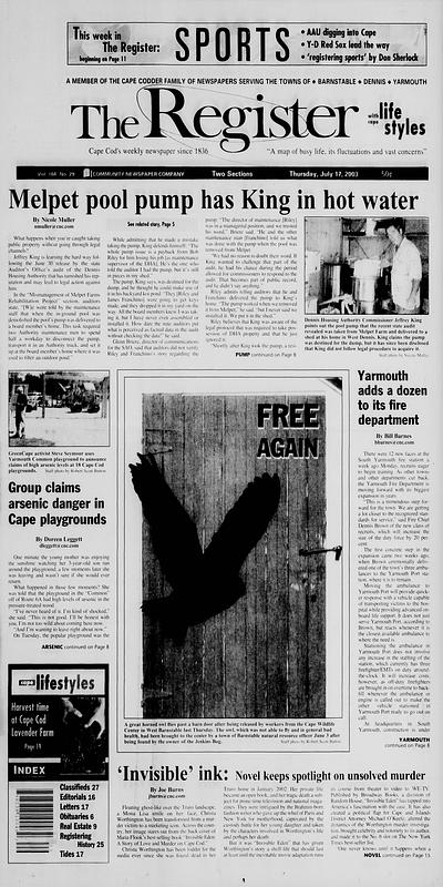 The Register. July 17, 2003 - Digital Commonwealth