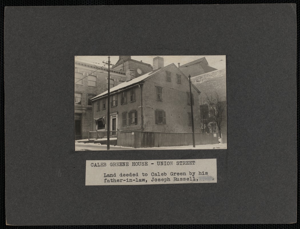 Caleb Greene House - Digital Commonwealth