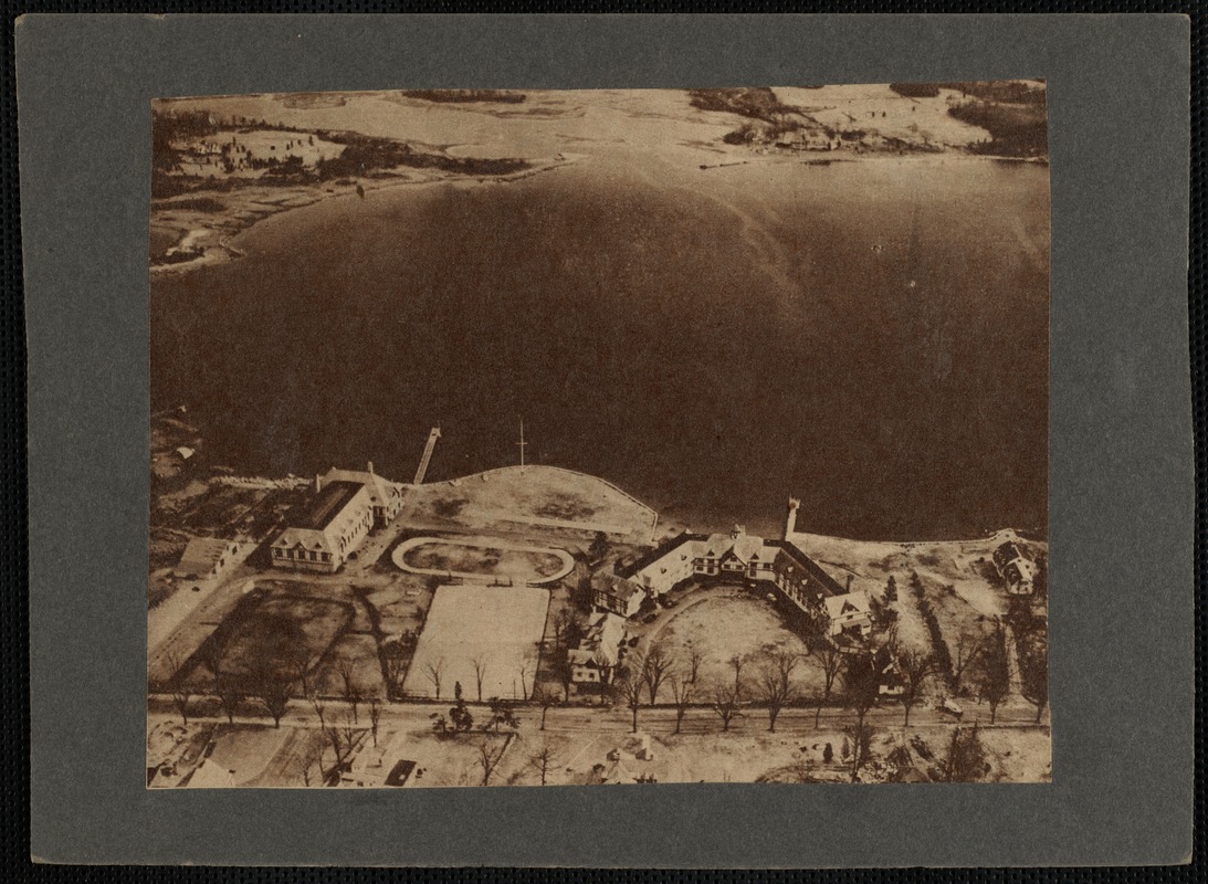 Aerial view of Tabor Academy buildings, Marion, MA - Digital Commonwealth