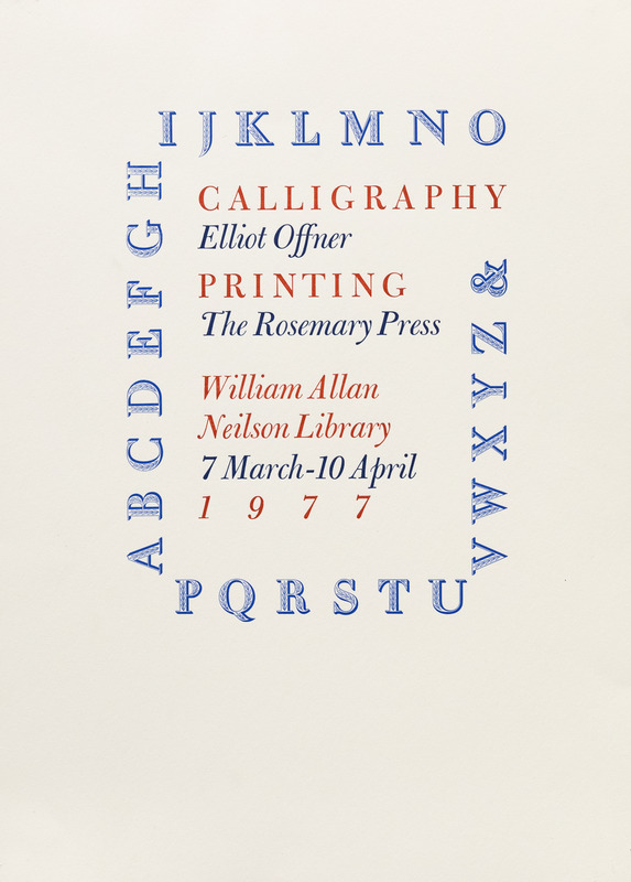 Poster for calligraphy and printing exhibition - Digital Commonwealth