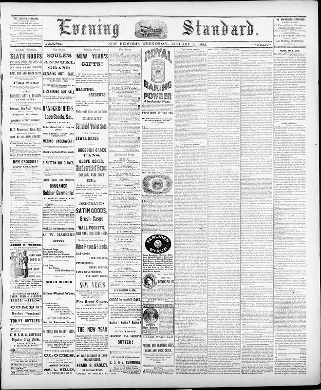 Evening Standard. January 04, 1882 - Digital Commonwealth