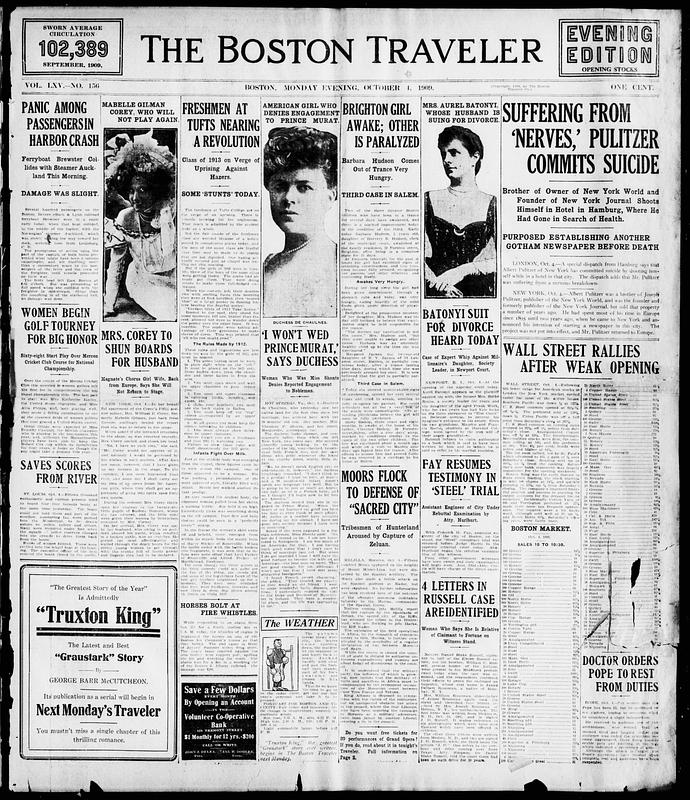 The Boston Traveler. October 04, 1909 - Digital Commonwealth
