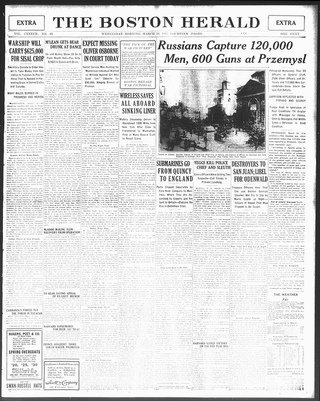 The Boston Herald. March 24, 1915 - Digital Commonwealth