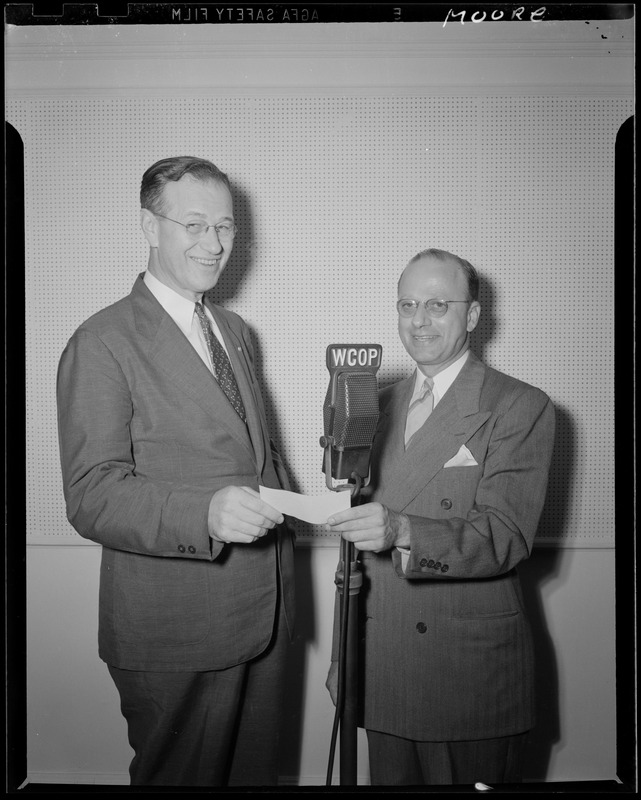 WCOP, Mr. Moore giving bond - Digital Commonwealth