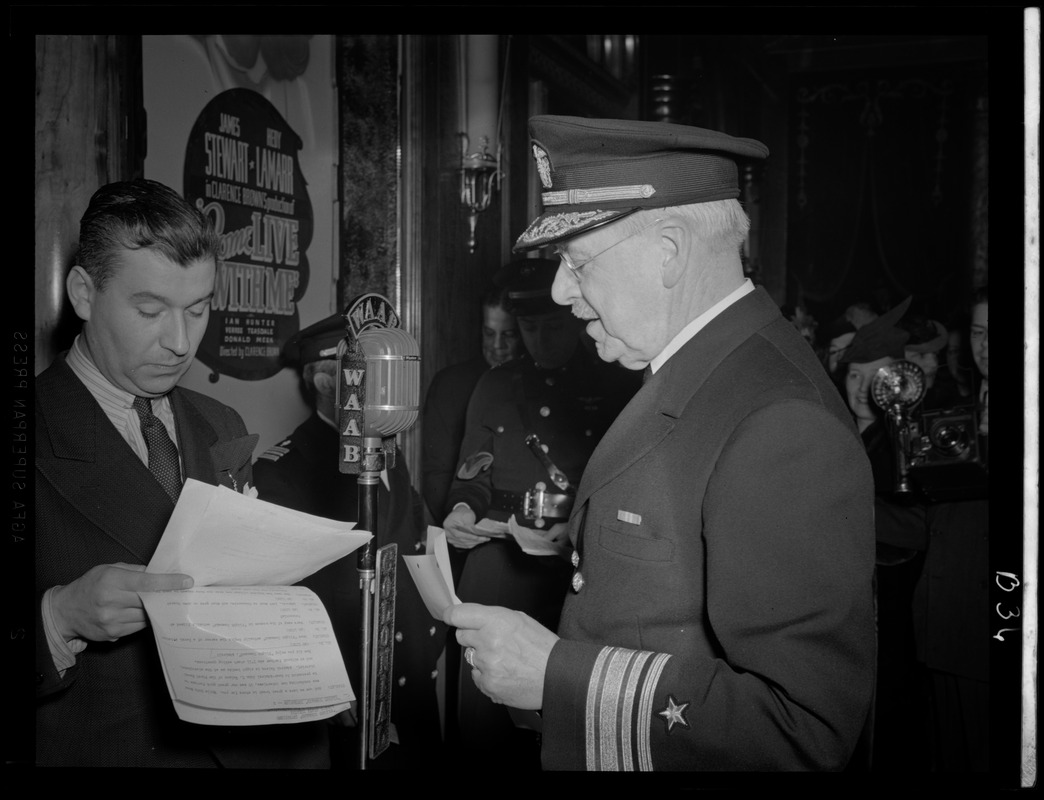 Jack Stanley of WAAB at Loew's State movie premiere - Digital Commonwealth