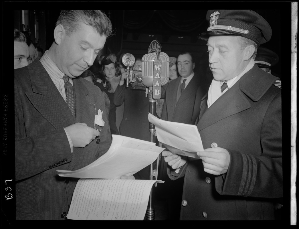 Jack Stanley of WAAB at Loew's State movie premiere - Digital Commonwealth