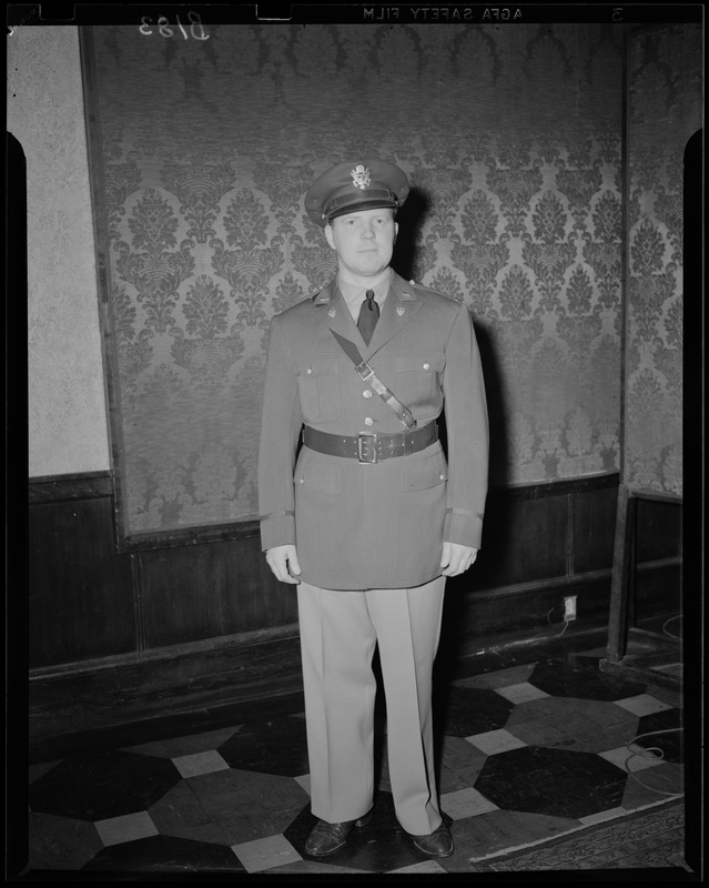 Massachusetts State Guard officers at WAAB - Digital Commonwealth