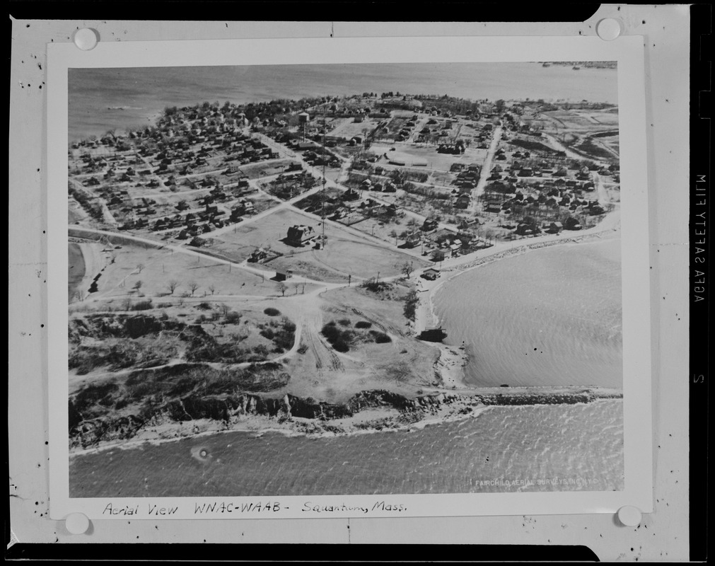 Aerial view, WNAC-WAAB, Squantum, Mass. - Digital Commonwealth