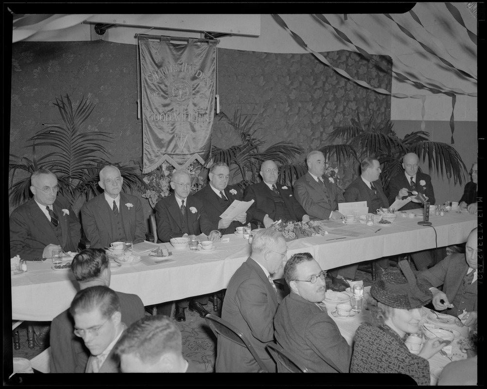 Morgan Memorial Goodwill Inn dinner - Digital Commonwealth