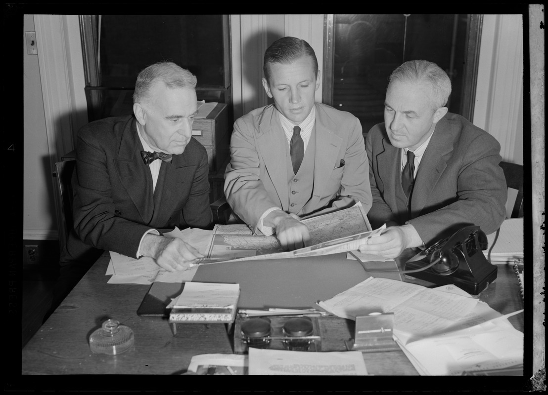 Three committee chairmen, Gen. Charles H. Cole, Lawrence Coolidge, and ...